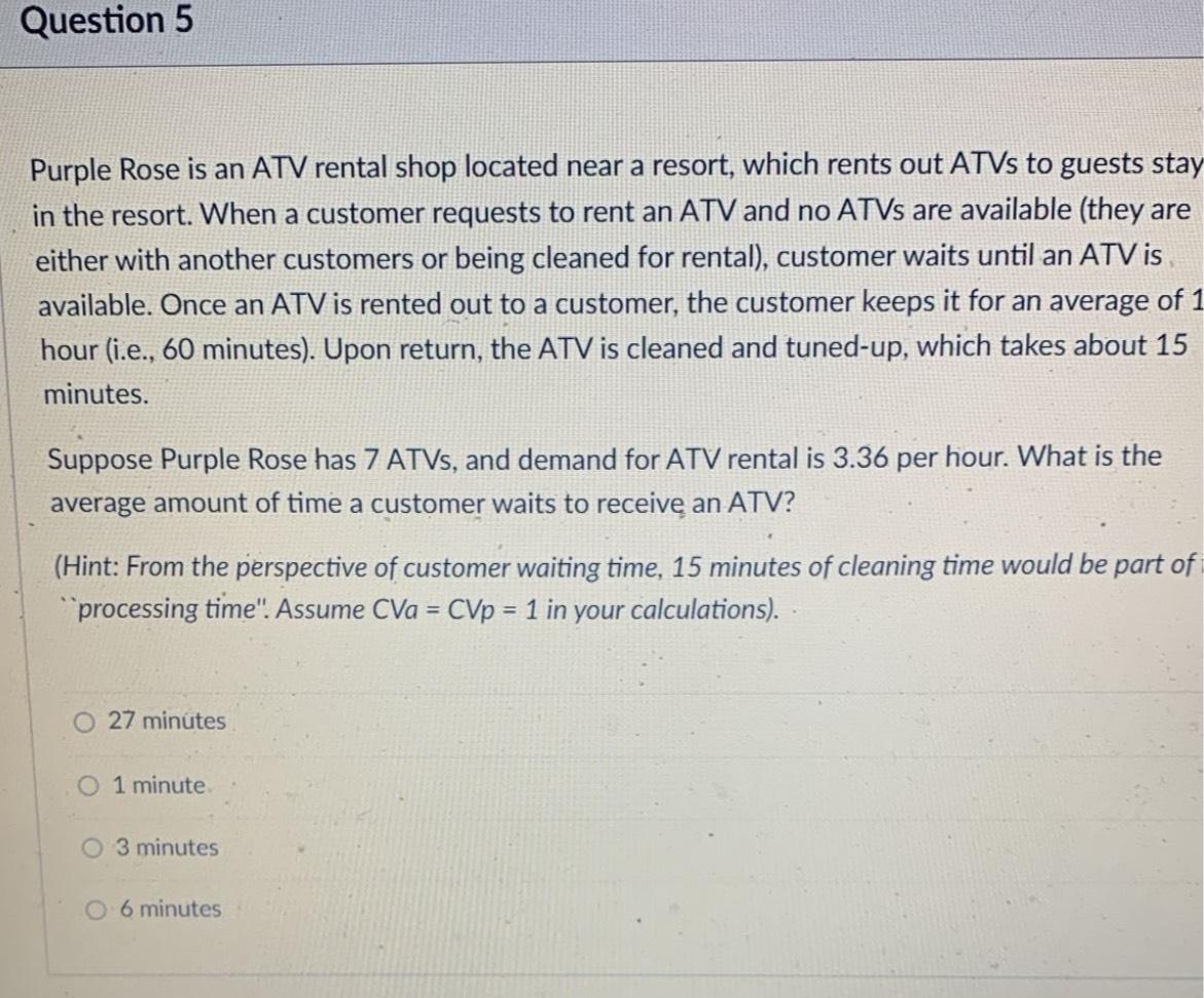 Solved Solve using average waiting time formula of OPM3000 | Chegg.com