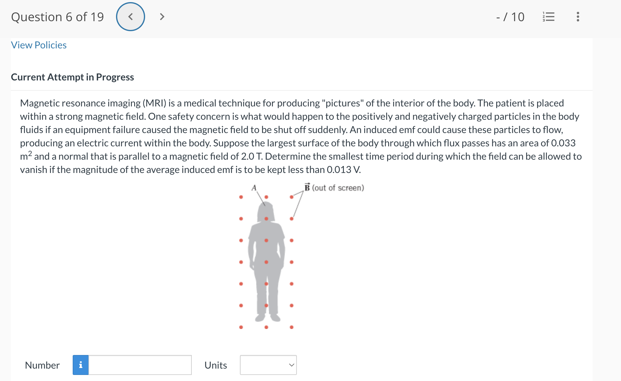 Solved Current Attempt in ProgressMagnetic resonance imaging | Chegg.com