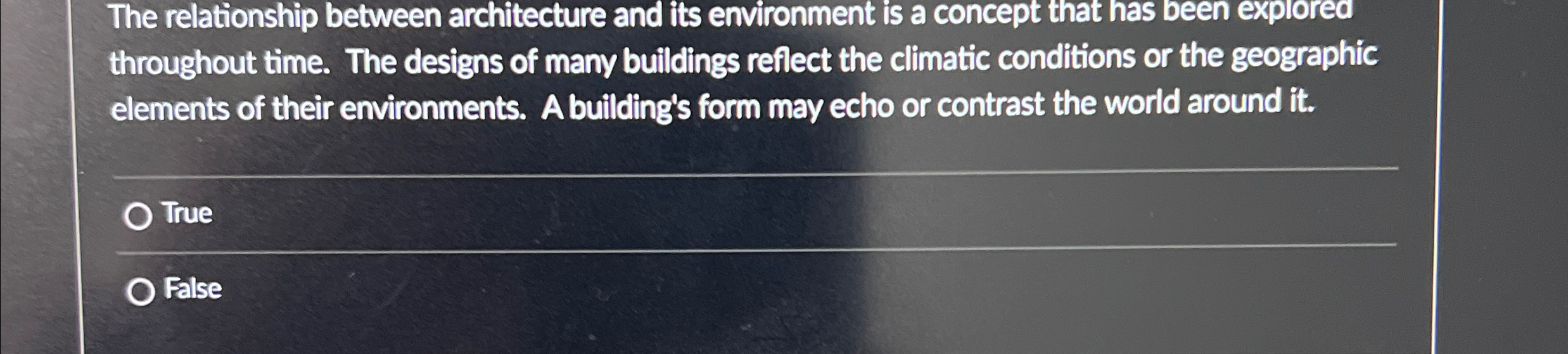 Solved The relationship between architecture and its | Chegg.com