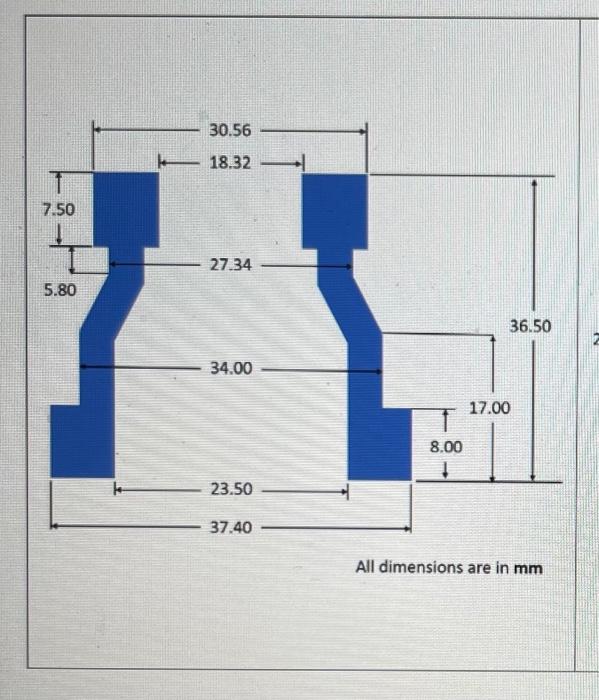 Solved All dimensions are in mmA. Use Chvorinov's rule to | Chegg.com
