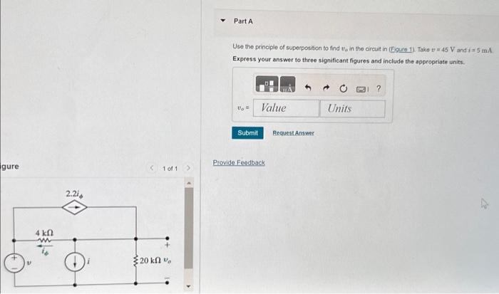Solved Use the principle of superposition to find ta in the | Chegg.com