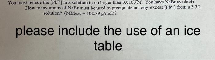 Solved please include the use of an ice table(1) The Kpp of | Chegg.com