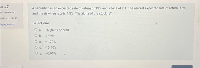 Solved stion 7 yet answered ked out of 0.50 lag question A | Chegg.com