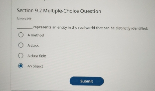 Solved Section 9.2 ﻿Multiple-Choice Question3 ﻿tries | Chegg.com