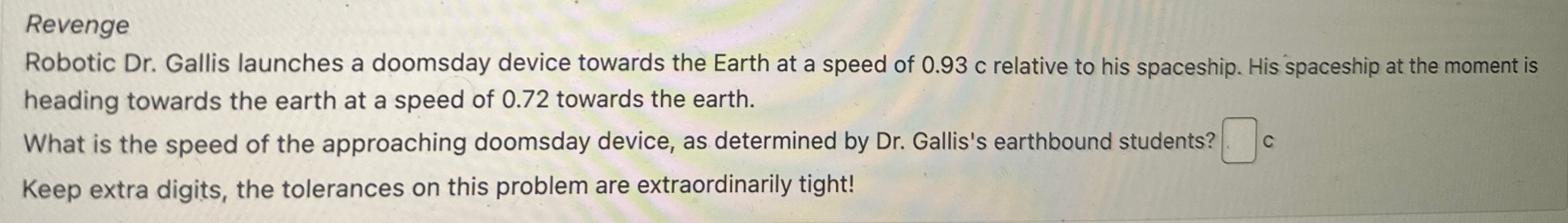 Solved RevengeRobotic Dr. ﻿Gallis launches a doomsday device | Chegg.com
