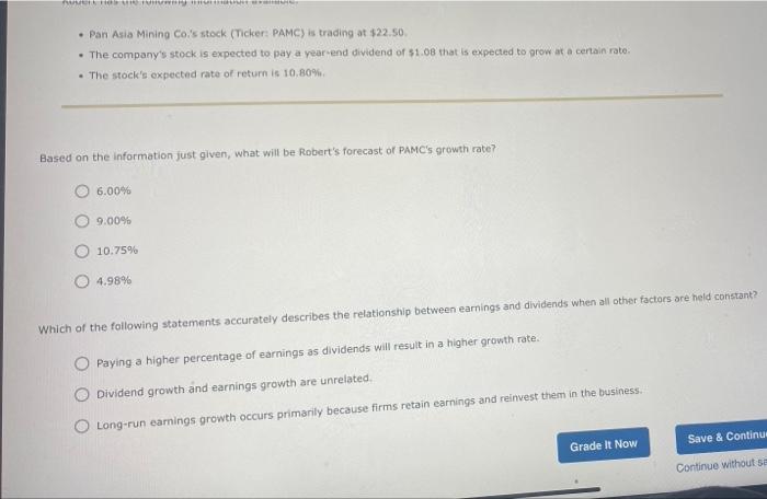 Solved Ch 09: Assignment Stocks and Their Valuation X 7. | Chegg.com