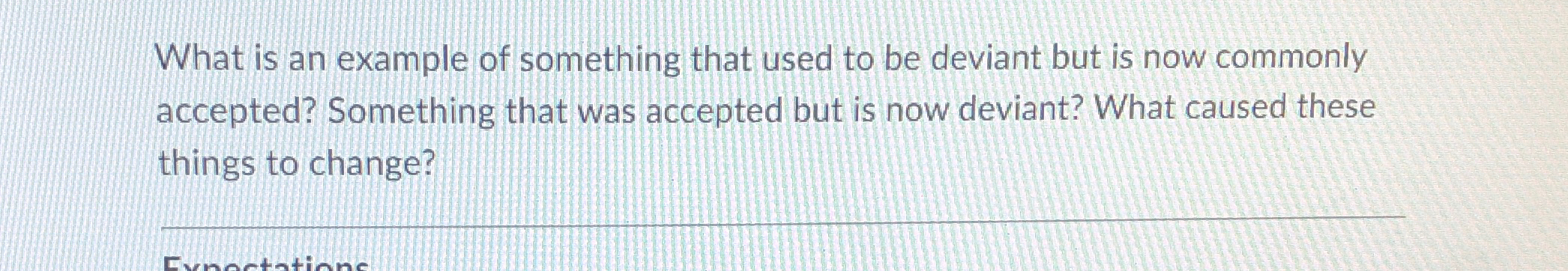 What is an example of something that used to be | Chegg.com