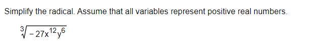 Solved Simplify the radical. Assume that all variables | Chegg.com