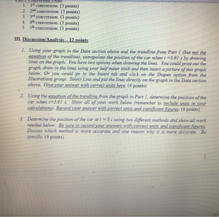 1. 1st conversion (3 points) 2. 2a conversion (3 | Chegg.com