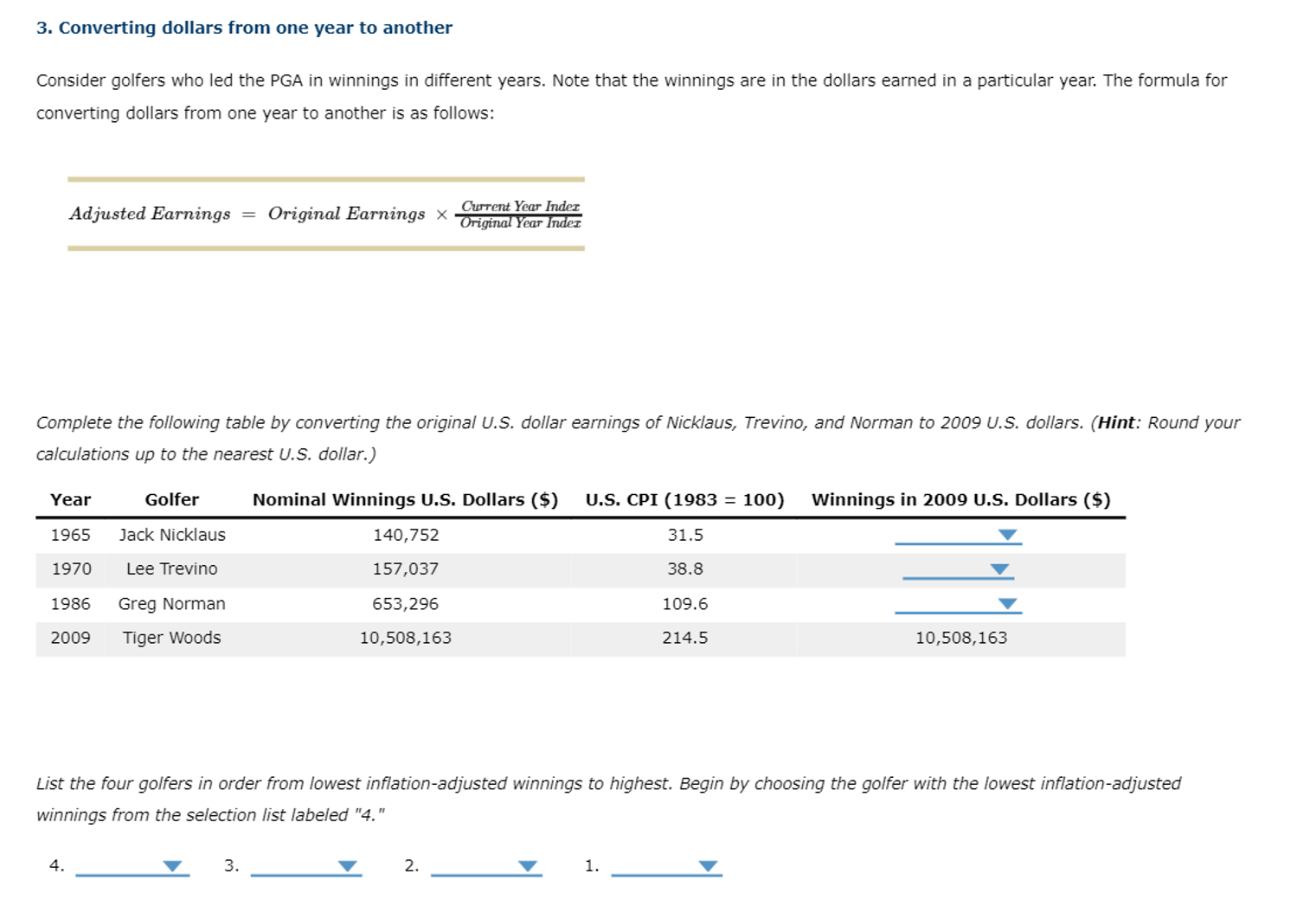 Solved Calculating inflation using a simple price | Chegg.com