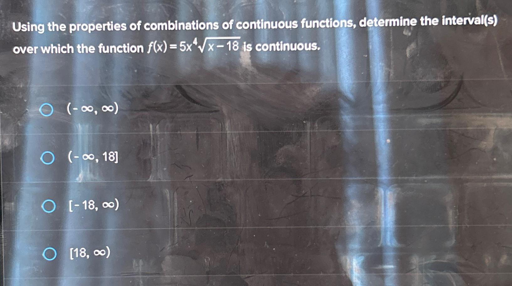 Solved Using the properties of combinations of continuous | Chegg.com