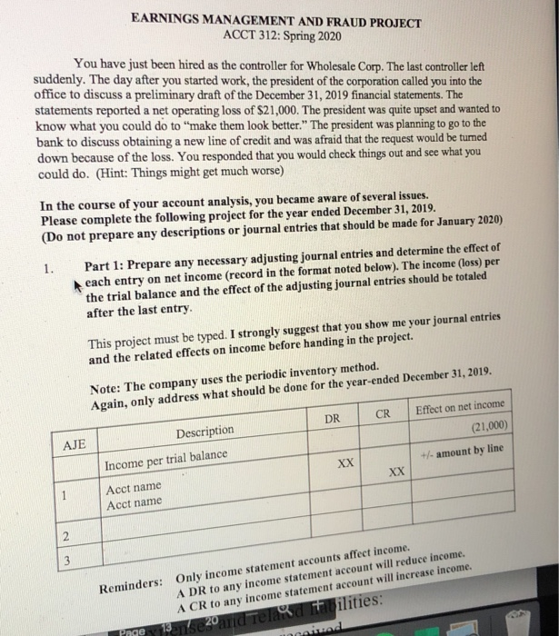 As part of performing the year-end sales cut-off | Chegg.com