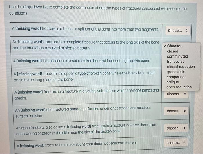 Solved 4) Use drop list to complete thr sentences about the | Chegg.com