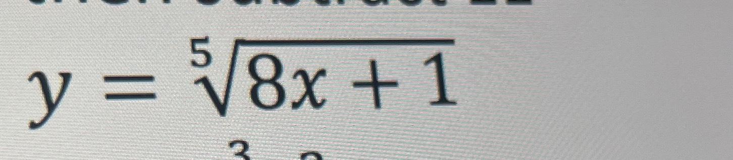 Solved y=8x+15 | Chegg.com