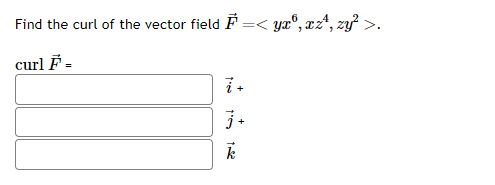 Find the curl of the vector field | Chegg.com