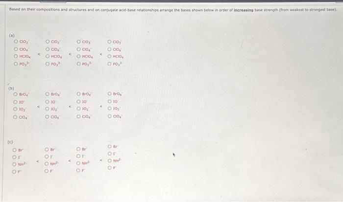 Solved Based on their compositions and structures and on | Chegg.com