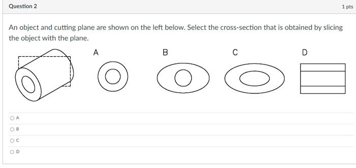 Solved An object and cutting plane are shown on the left | Chegg.com