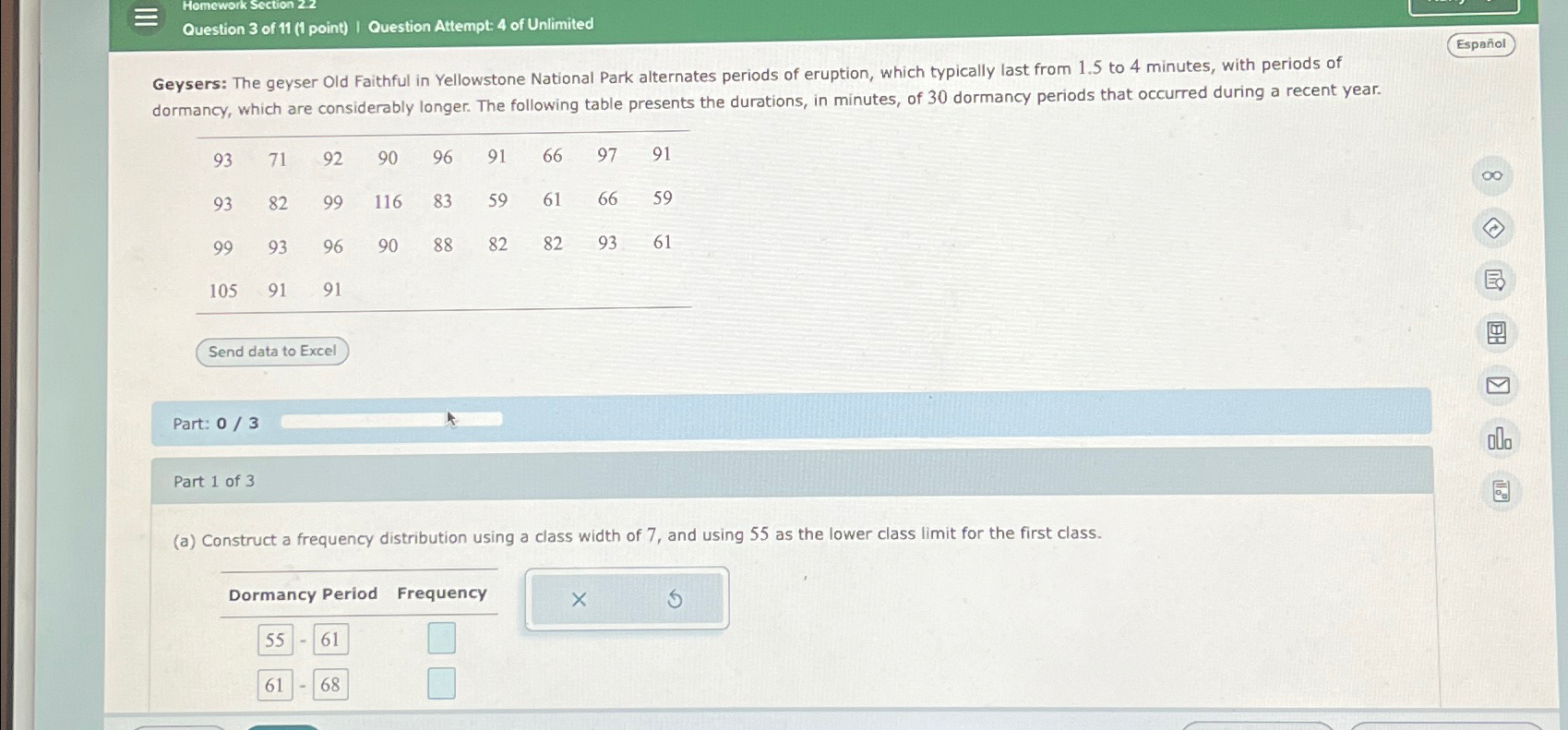 Solved Homework Section 22Question 3 of 11 (1 point) I | Chegg.com Solved Homework Section 22Question 3 of 11 (1 point) I | Chegg.com