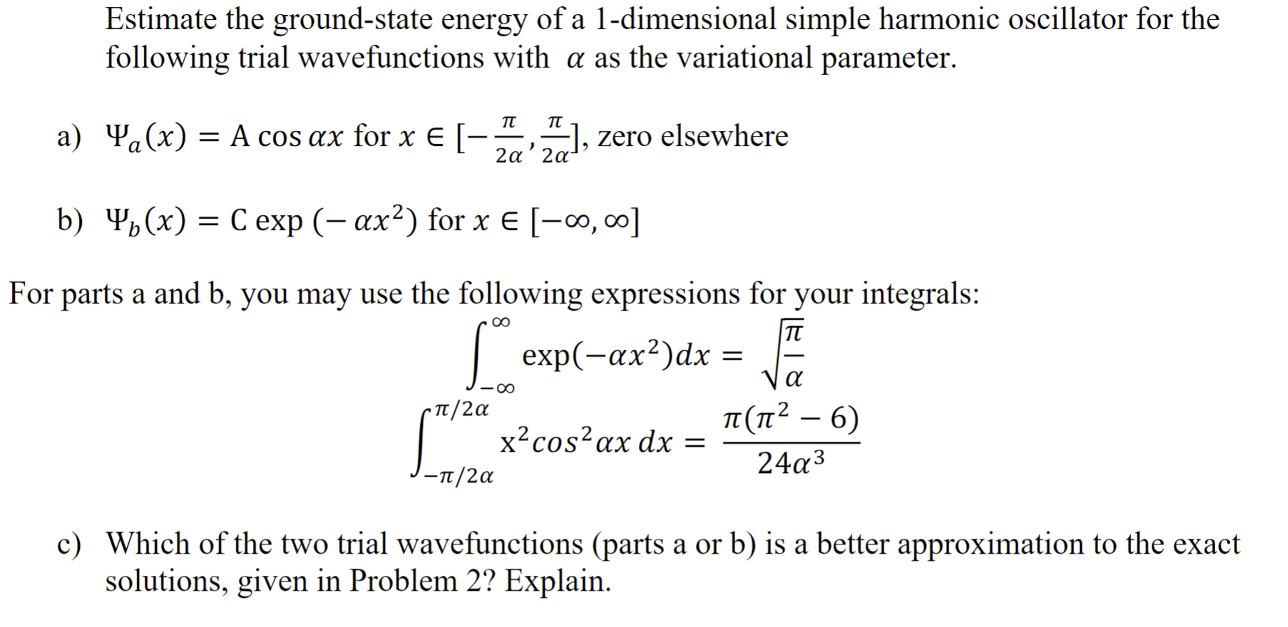 Solved Harmonic OscillatorThe Hamiltonian of a 1-dimensional | Chegg.com