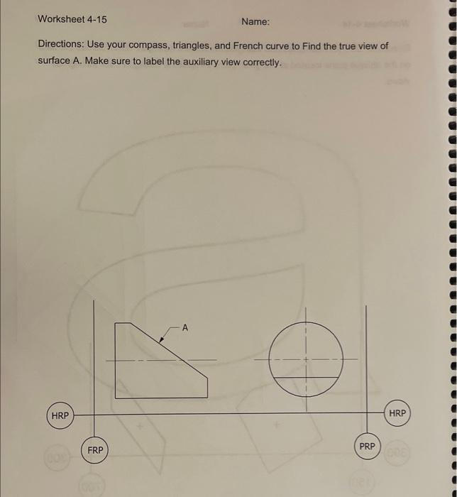 Solved Directions: Use your compass, triangles, and French | Chegg.com