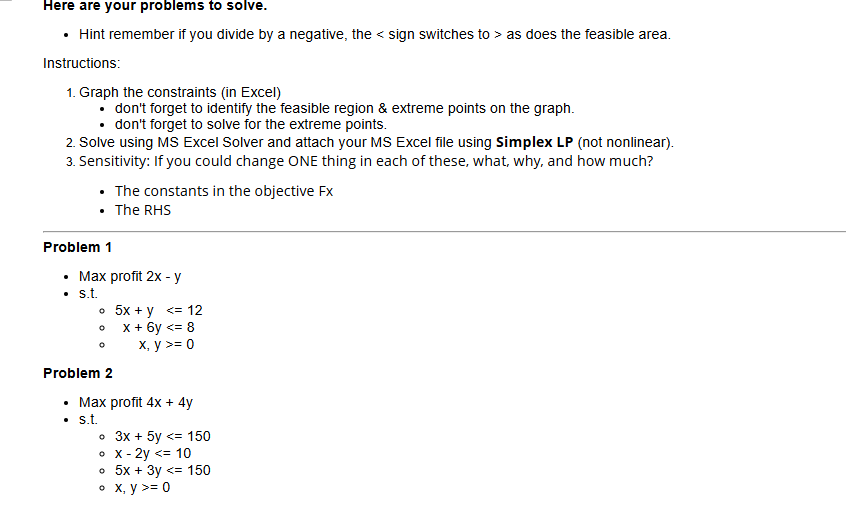 Solved Here are your problems to solve.Hint remember if you | Chegg.com