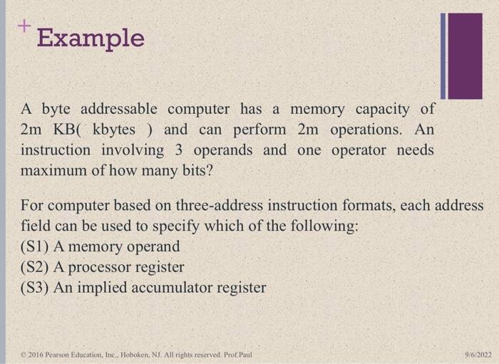 Solved A byte addressable computer has a memory capacity of | Chegg.com