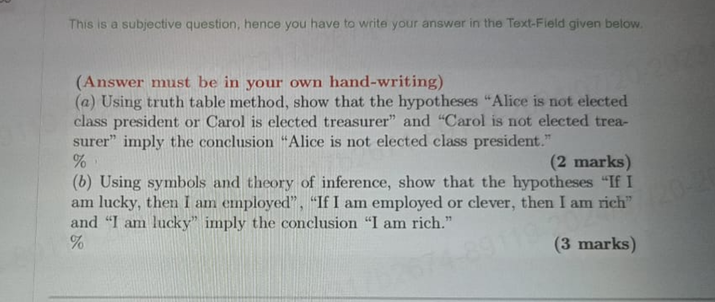 Solved This is a subjective question, hence you have to | Chegg.com