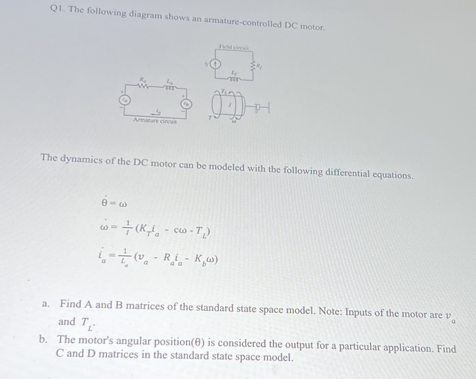 Solved Q1. ﻿The following diagram shows an | Chegg.com