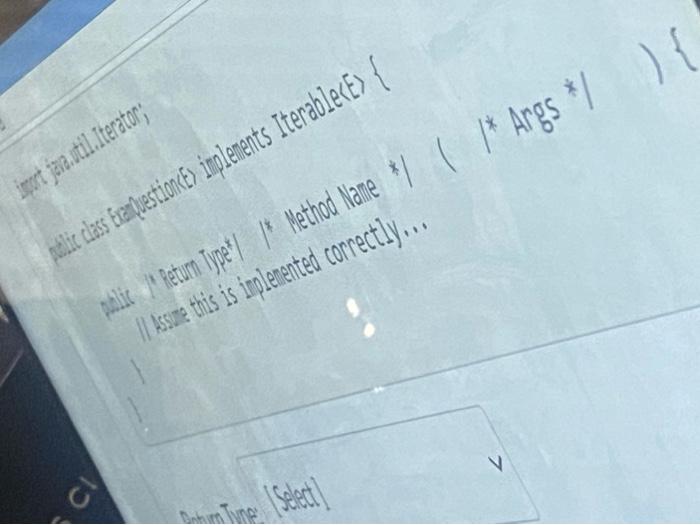 Solved import java.util. Iterator; pållit elas | Chegg.com