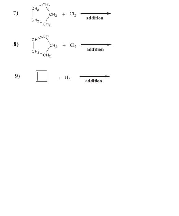 Solved Worksheet: Substitution and Addition Reactions | Chegg.com