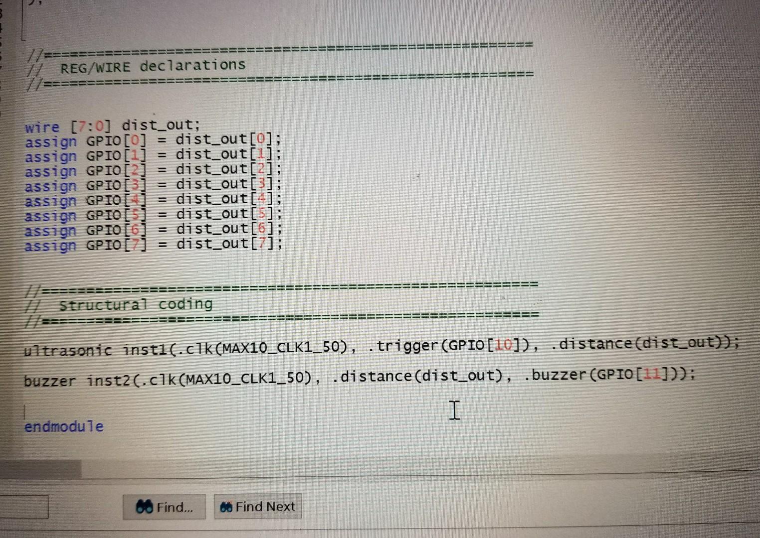 Solved Verilog Top level code to do the GPIO connections | Chegg.com
