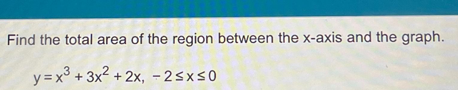Solved Find the total area of the region between the x-axis | Chegg.com