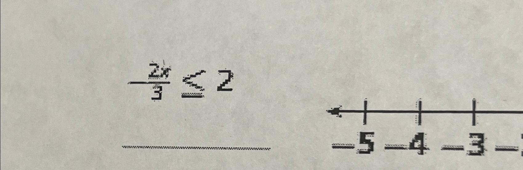 Solved -2x3≤2 | Chegg.com
