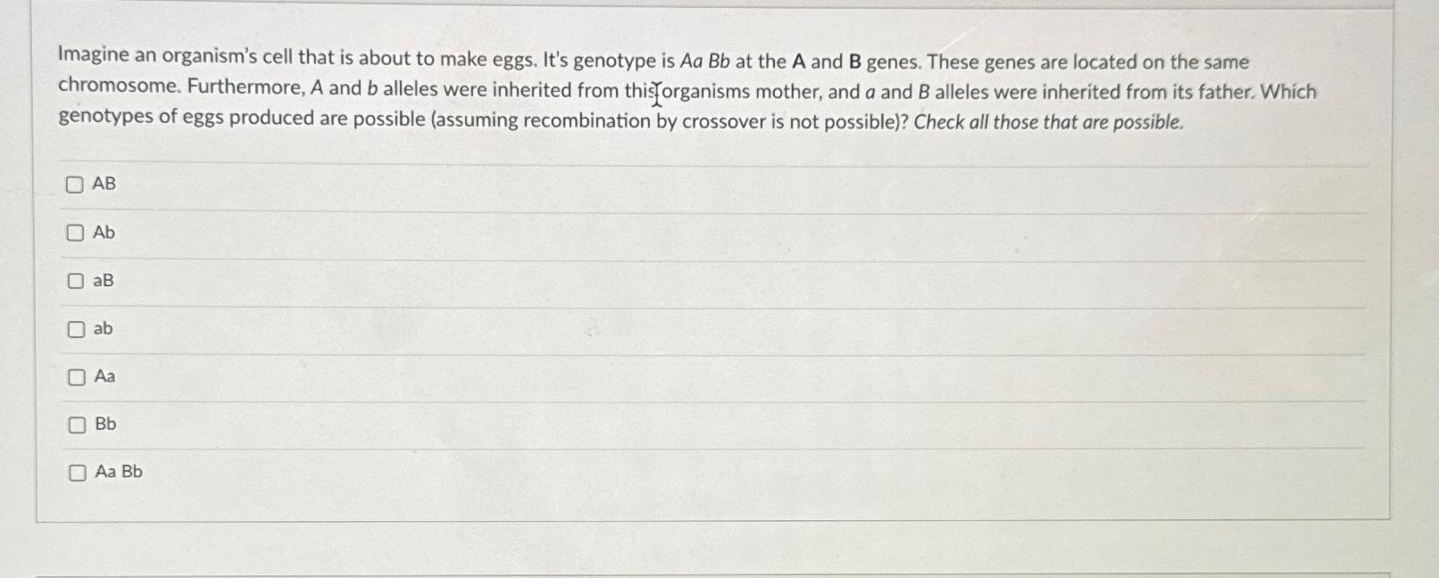 Solved Imagine an organism's cell that is about to make | Chegg.com