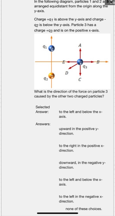 Solved In the following diagram, particles 1 and 2 a | Chegg.com
