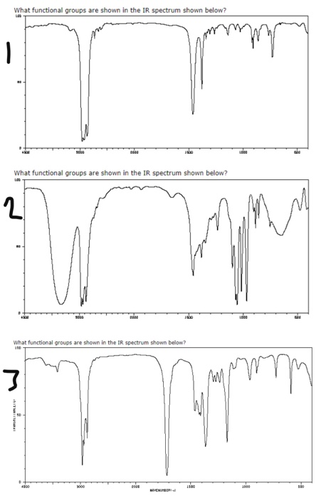 Solved What functional groups are shown in the IR spectrum | Chegg.com