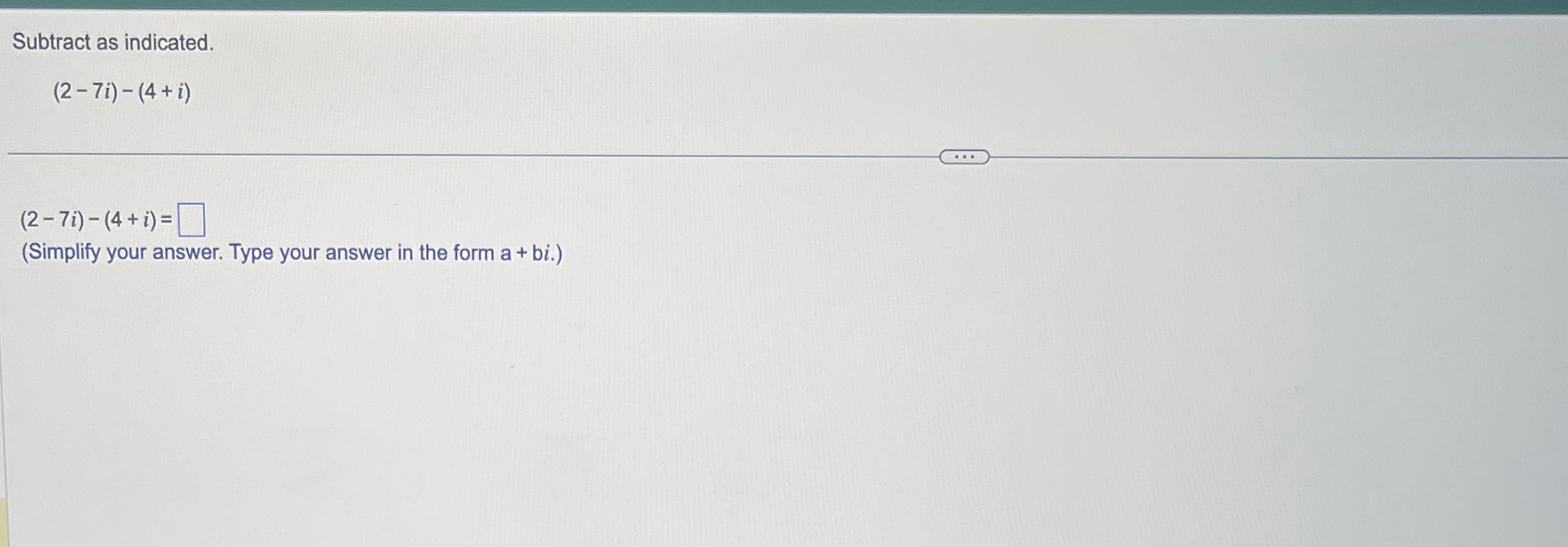 Solved Subtract as | Chegg.com