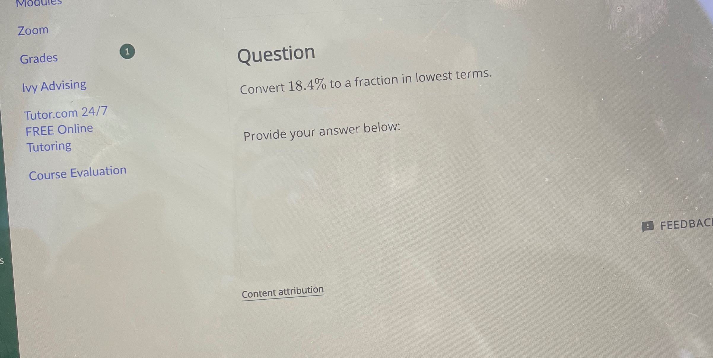 Solved ZoomGrades(1)QuestionIvy AdvisingTutor.com 247FREE | Chegg.com