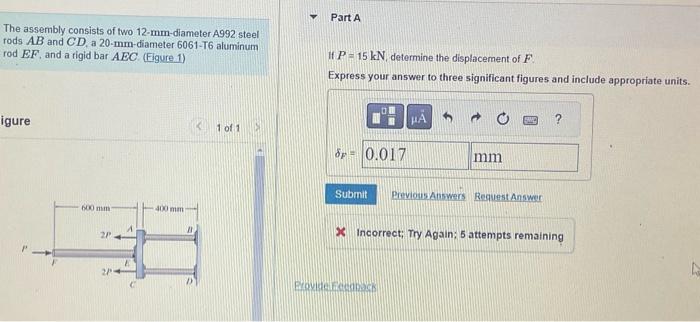 Solved The assembly consists of two 12 -mm-diameter A992 | Chegg.com