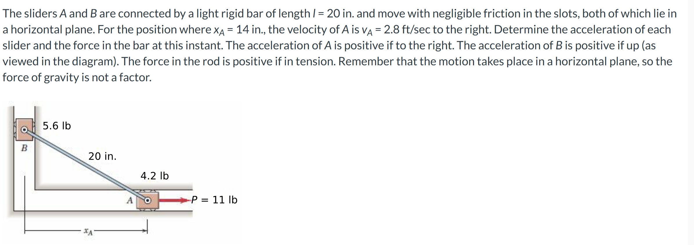 Solved The sliders \( ﻿A \) ﻿and \( ﻿B \) ﻿are connected by | Chegg.com