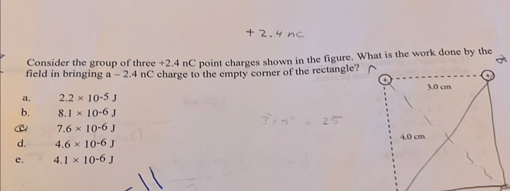 Solved +2.4ncConsider the group of three +2.4nC ﻿point | Chegg.com
