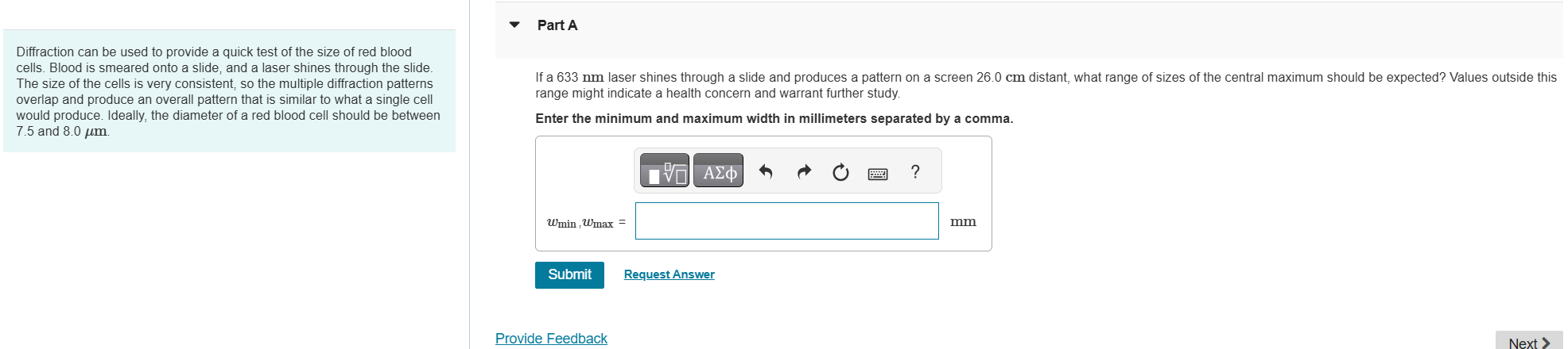 Solved Part A Diffraction can be ﻿used to ﻿provide a quick | Chegg.com