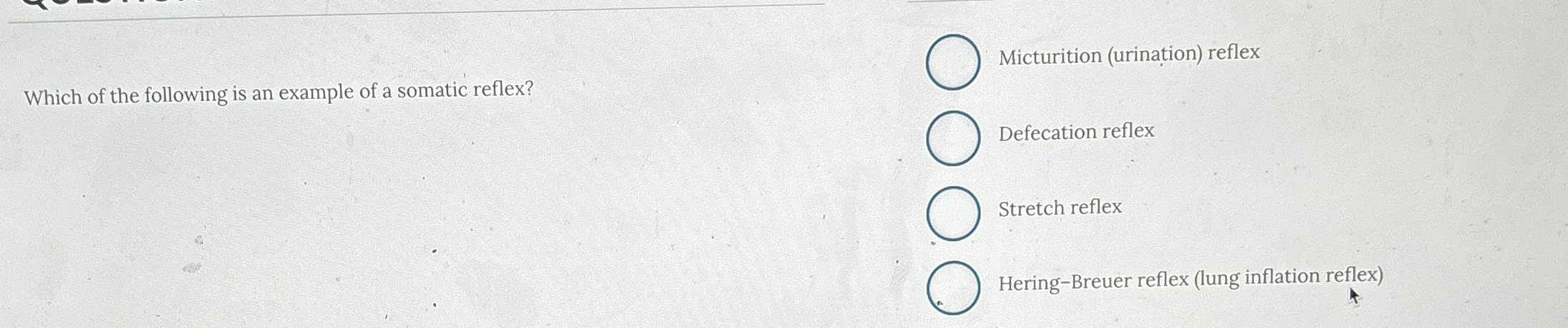 Solved Which of the following is an example of a somatic | Chegg.com