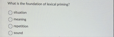 Solved What is the foundation of lexical | Chegg.com