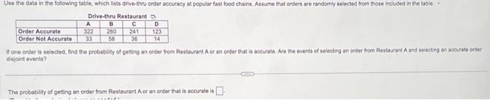 Solved Use the data in the following tabie, which lists | Chegg.com
