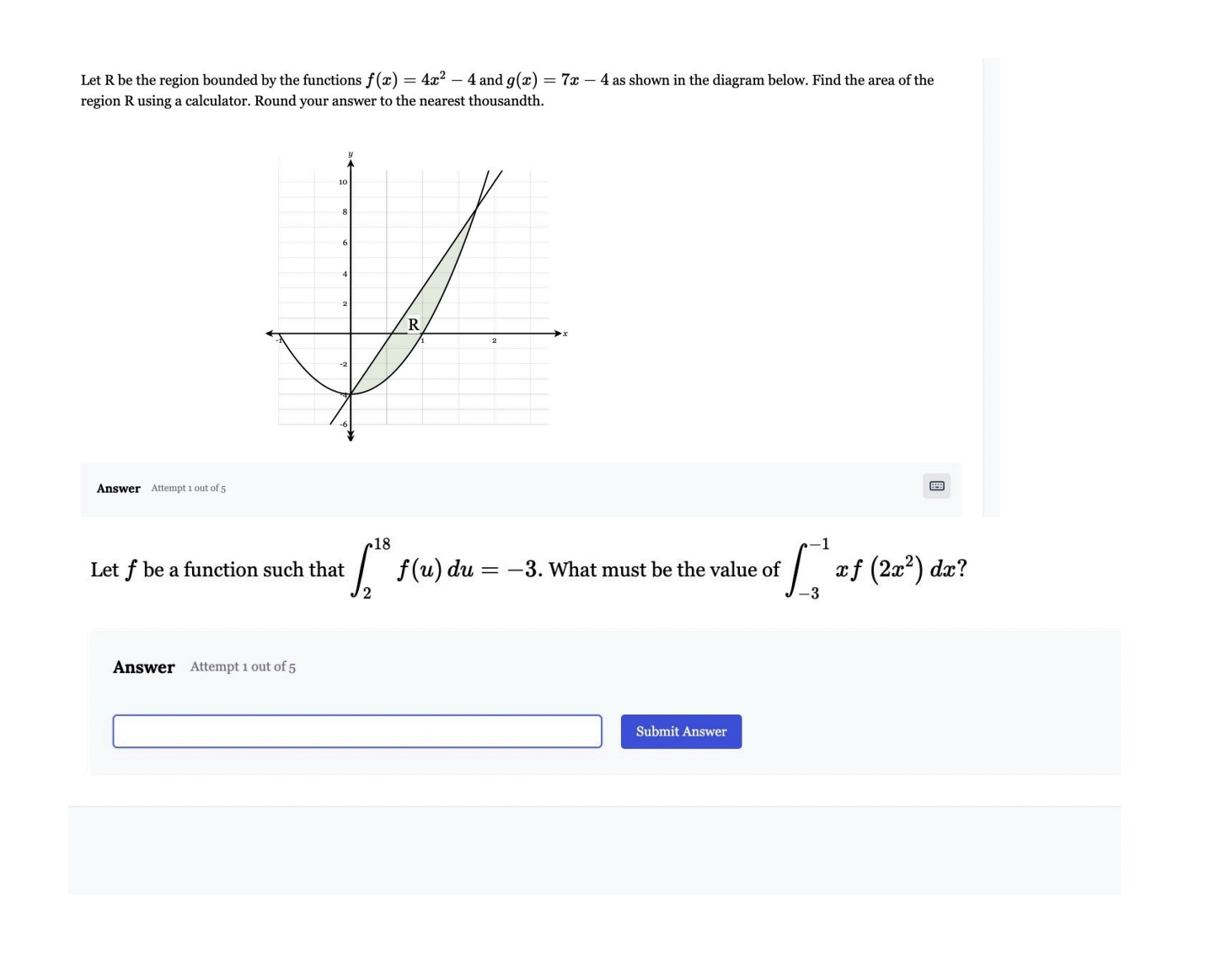 Solved How do i solve these problems? Let R ﻿be the region | Chegg.com