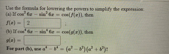 Solved Solve 8 cos(2w) = 8 sin’(w) + 3 for all solutions 0 | Chegg.com