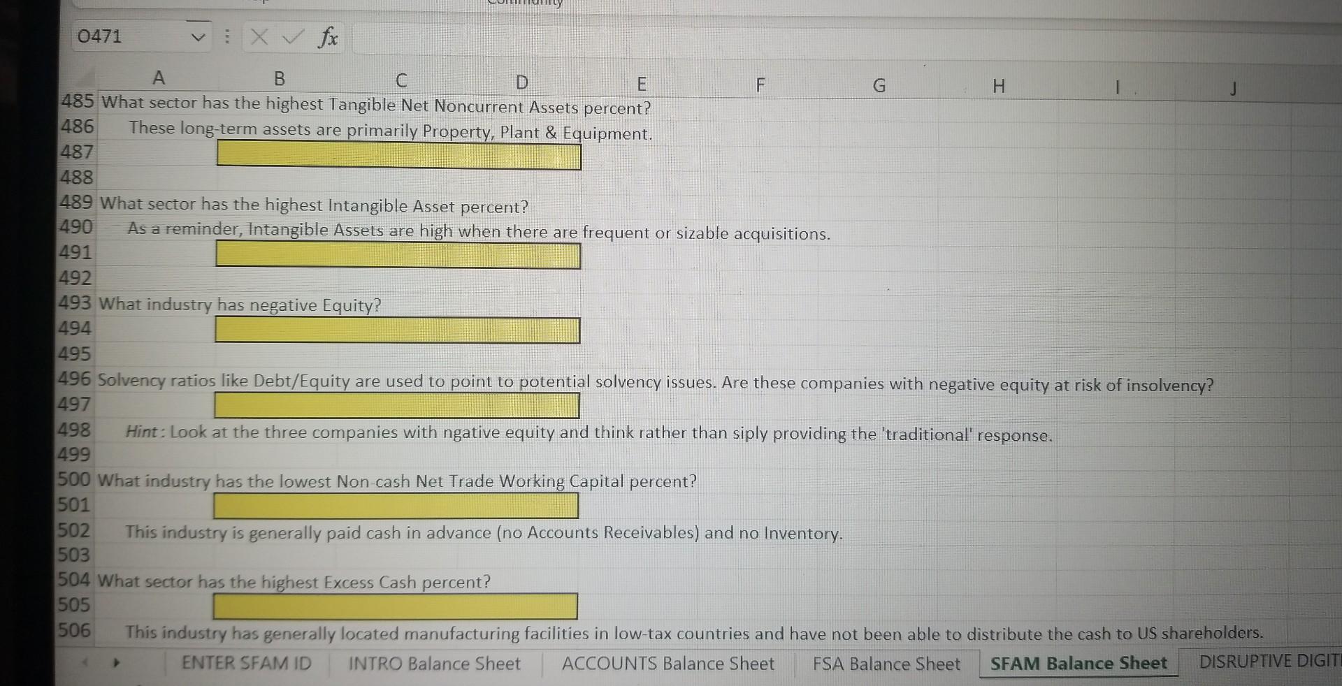Solved 85 What sector has the highest Tangible Net | Chegg.com