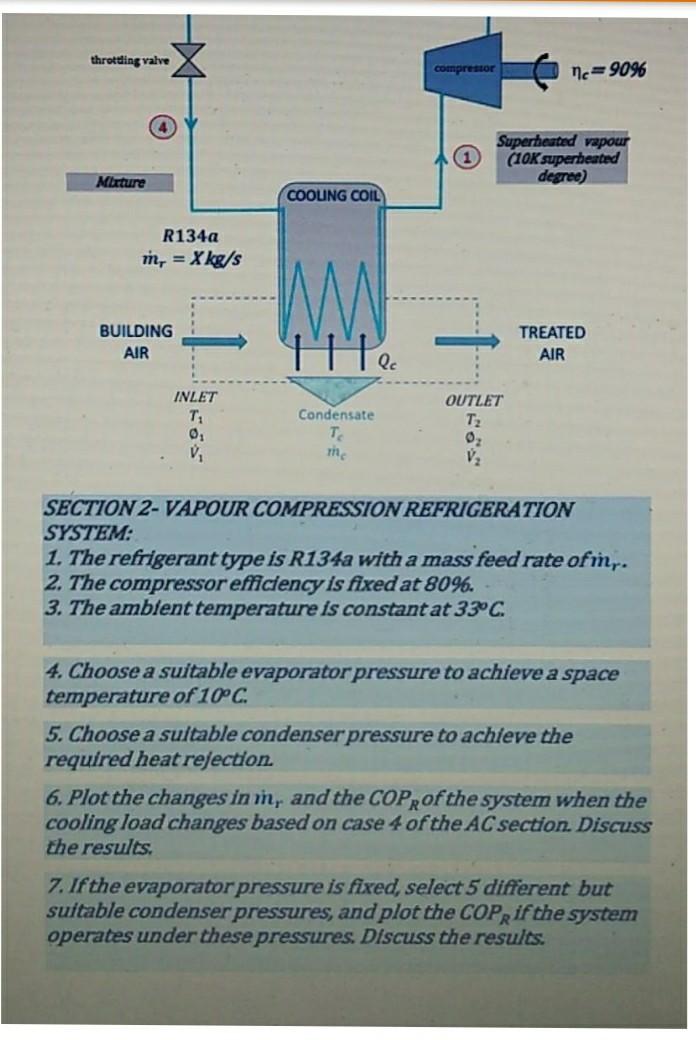 Solved Section 2 (Fix compressor efficiency 80%) (Ignore | Chegg.com