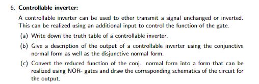 Solved Controllable inverter:A controllable inverter can be | Chegg.com